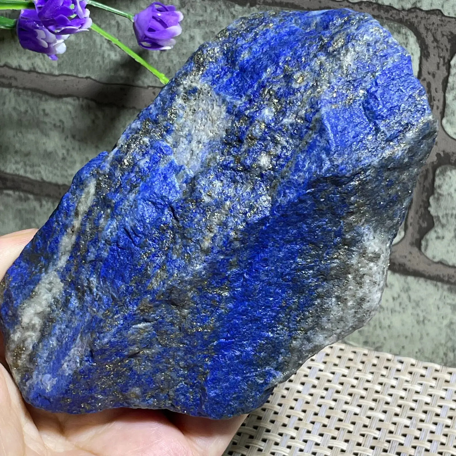 Natural-Lapis-Lazuli-Crystal-Quartz-Ore-Specimen-Home-Office-Decoration ...