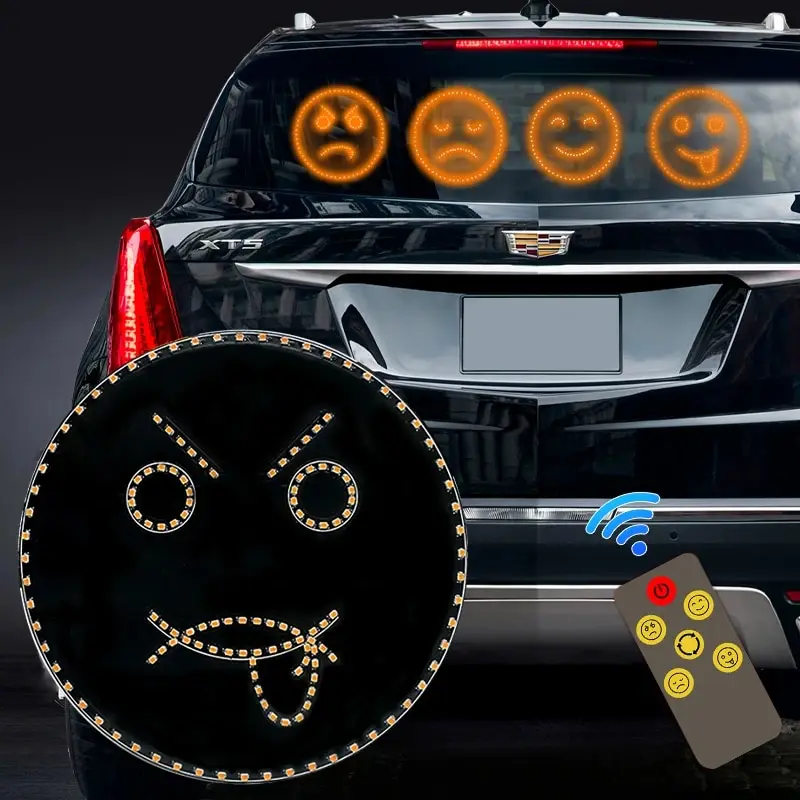 Car-LED-Fun-Expression-Light-Smiley-Face-Lights-With-Remote-Control ...