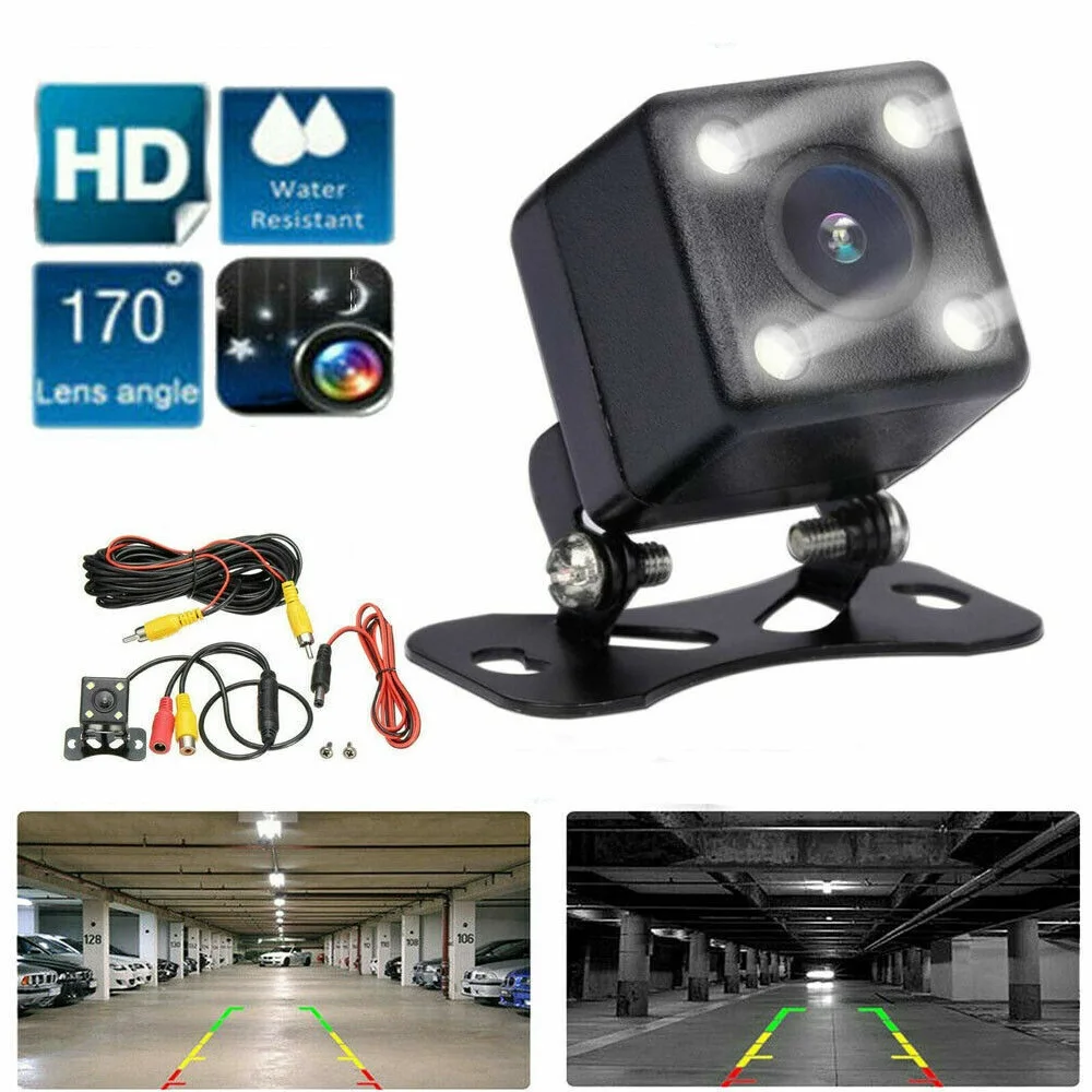 Car-Rear-View-Camera-4LED-8LED-12LED-Night-Vision-170-Degree-Reversing ...