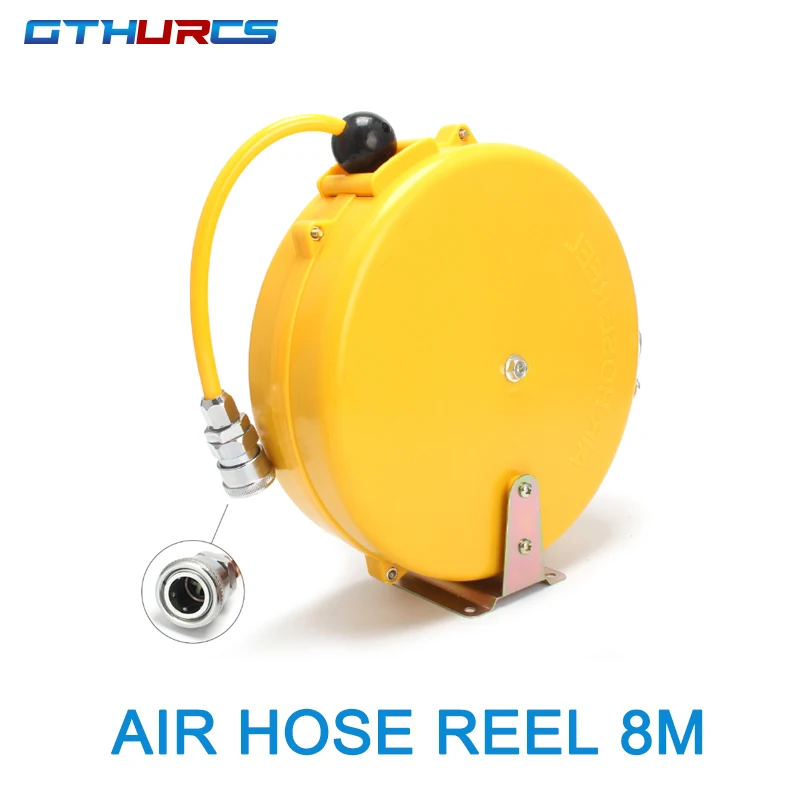 Automotive-Air-Hose-Reel-Automatic-Retractable-Telescopic-Pneumatic-PU ...