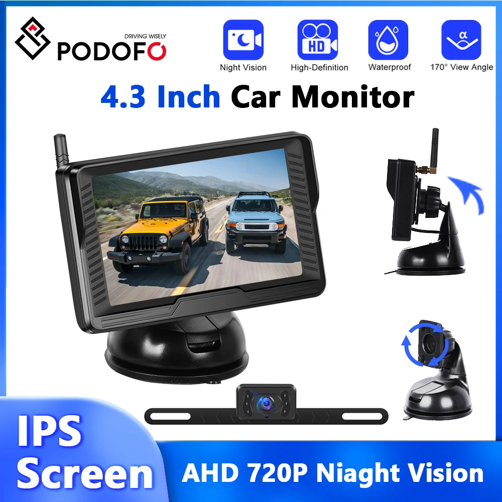 Podofo-IPS-Screen-Car-Monitor-Dash-CAM-Dashboard-IP69-Waterproof-4 ...