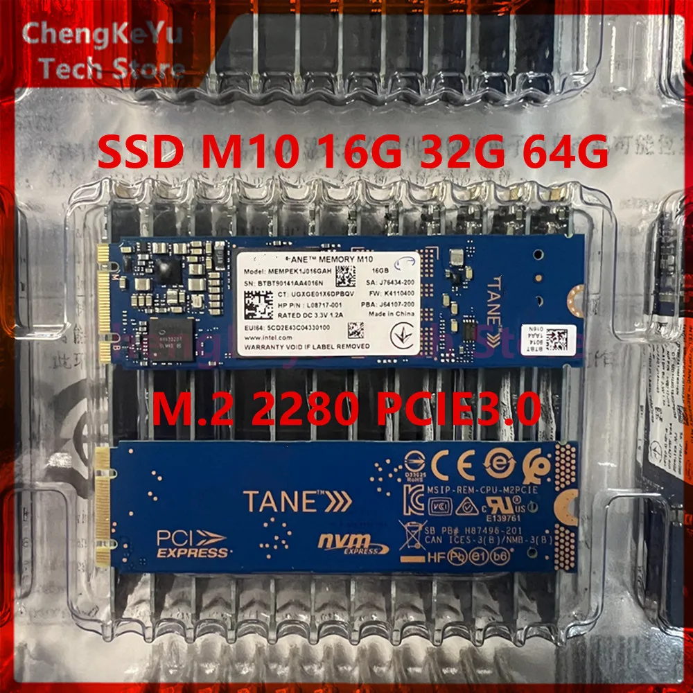Original New SSD M10 2280 M.2 16GB 32G 64G SSD PCIE3.0X2 Internal solid ...