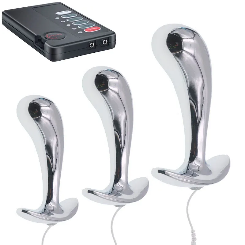 Electro Shock Male Sex Therapy Butt Plug Metal Urethral Dilator ...