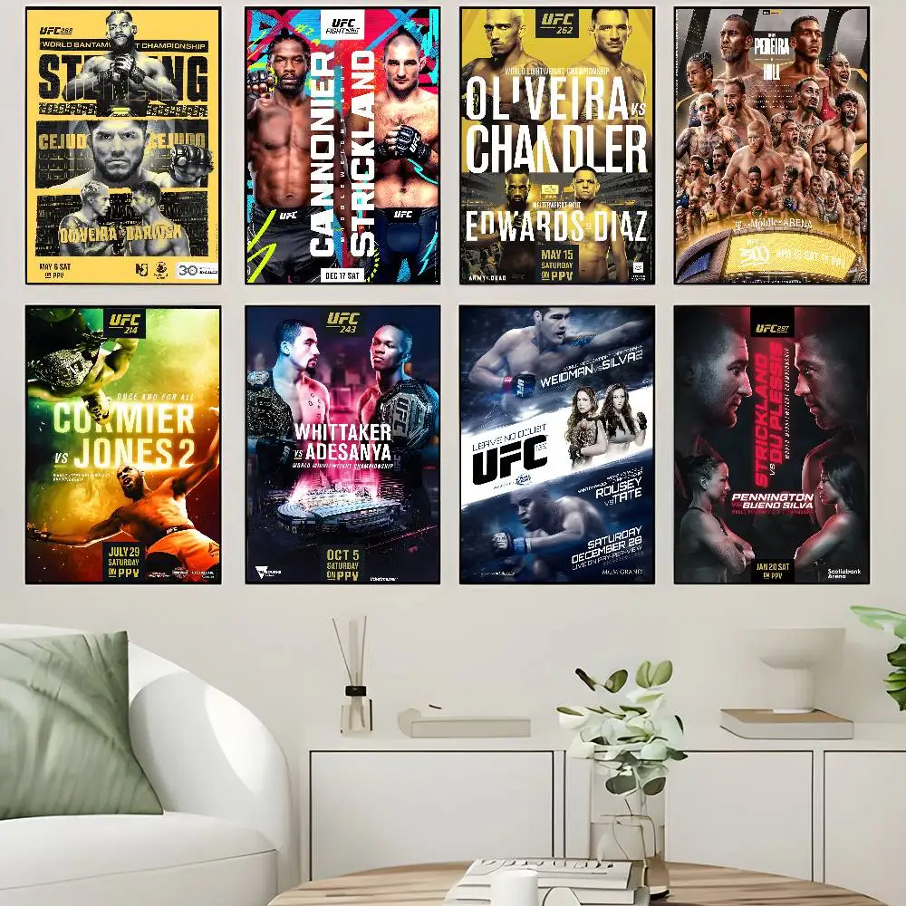 U-Ultimate Fighting Championship UFC Classic Vintage Posters Waterproof ...