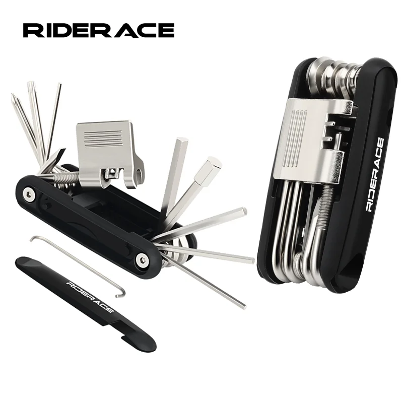 12 In 1 Bicycle Repair Tool Chain Splitter Cutter Hex Spoke Wrench Tyre ...