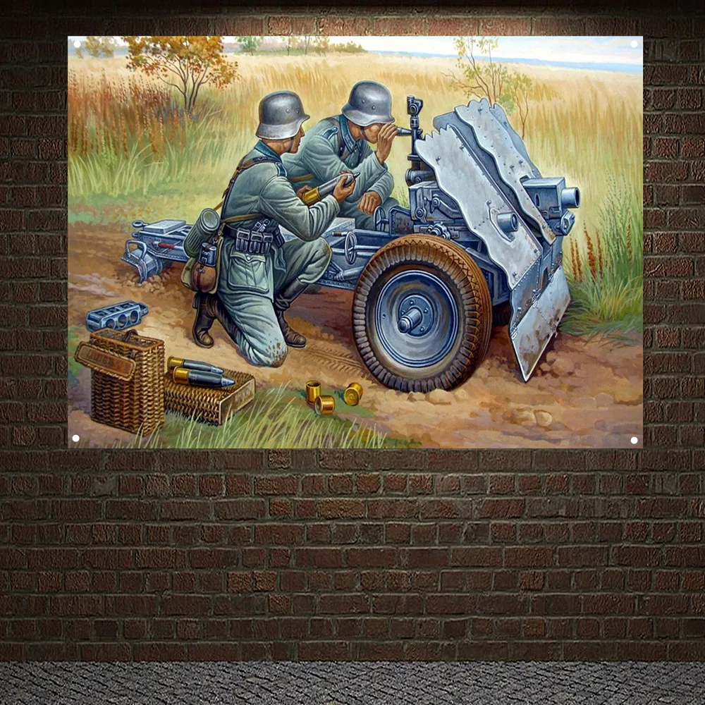 Unique Wall Painting of Military Art Style WWII Naval Battle Poster for ...