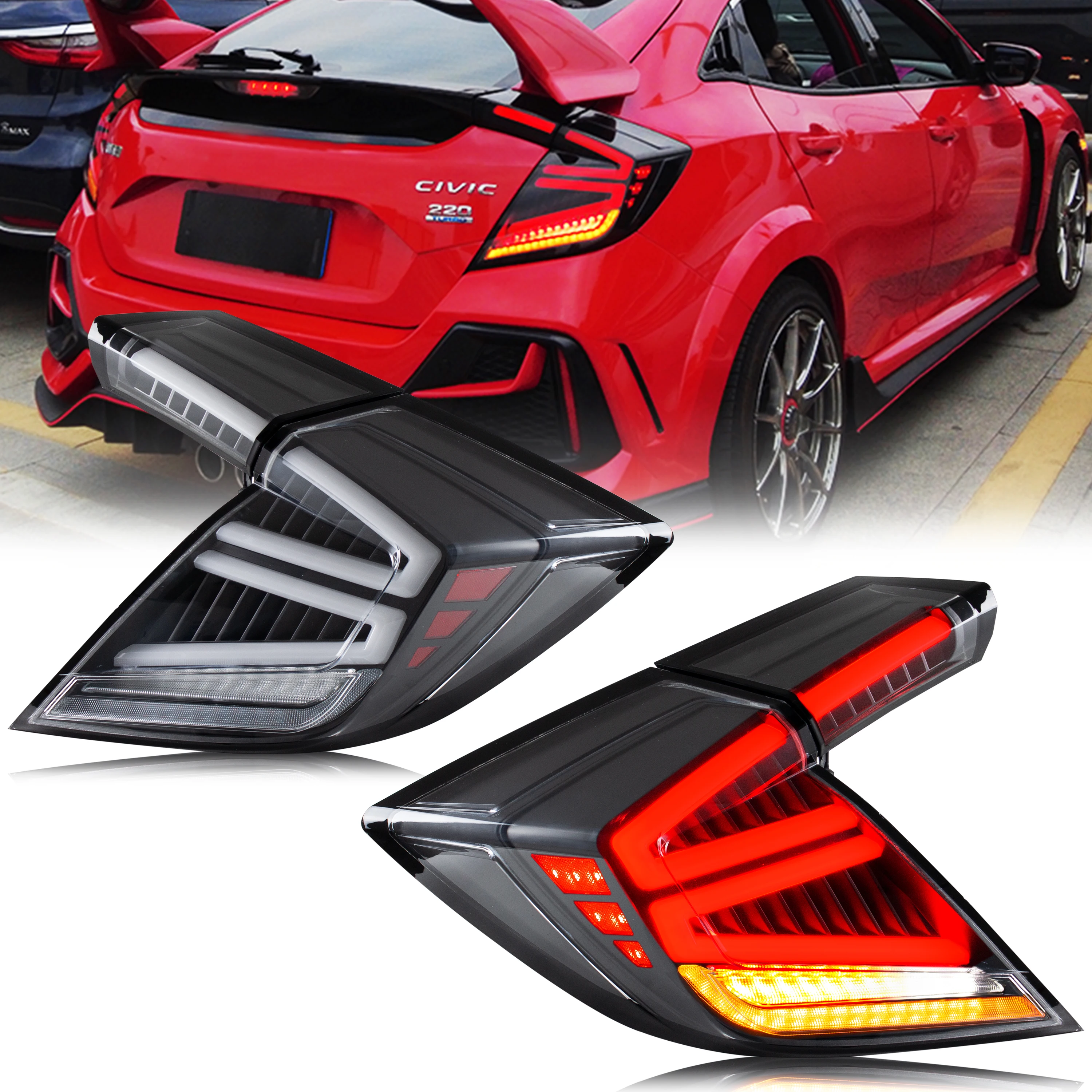 LED-Tail-Lights-for-Honda-Civic-Hatchback-2016-2021-Type-R-Start-Up ...