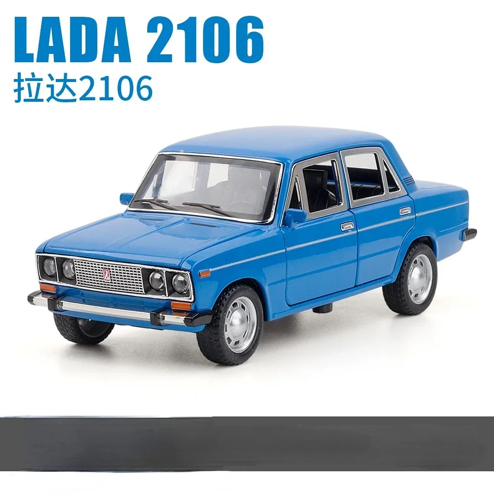 1:24 2016 Lada High Simulation Diecast Metal Alloy Model car Pull Back ...