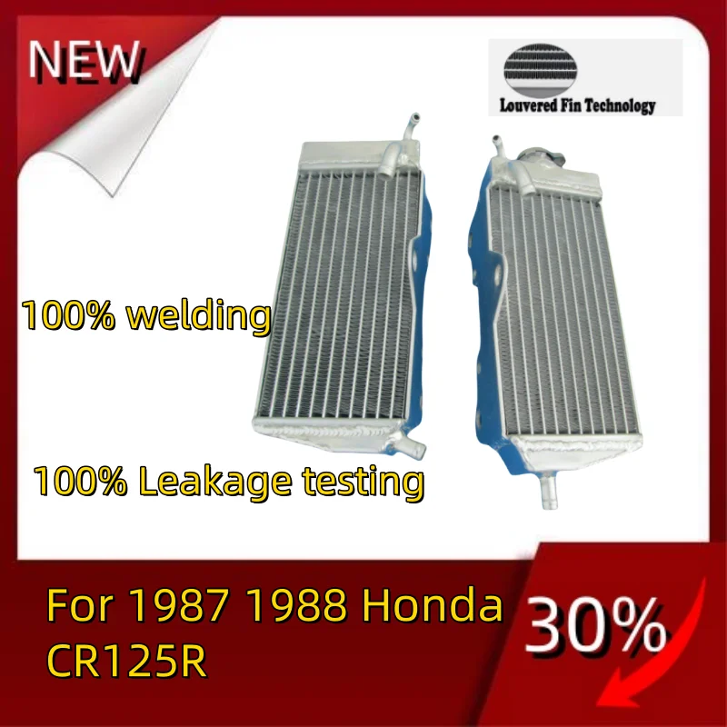 NEW L+R TOP all Aluminum Radiator For 1987 1988 Honda CR125R CR 125 R ...