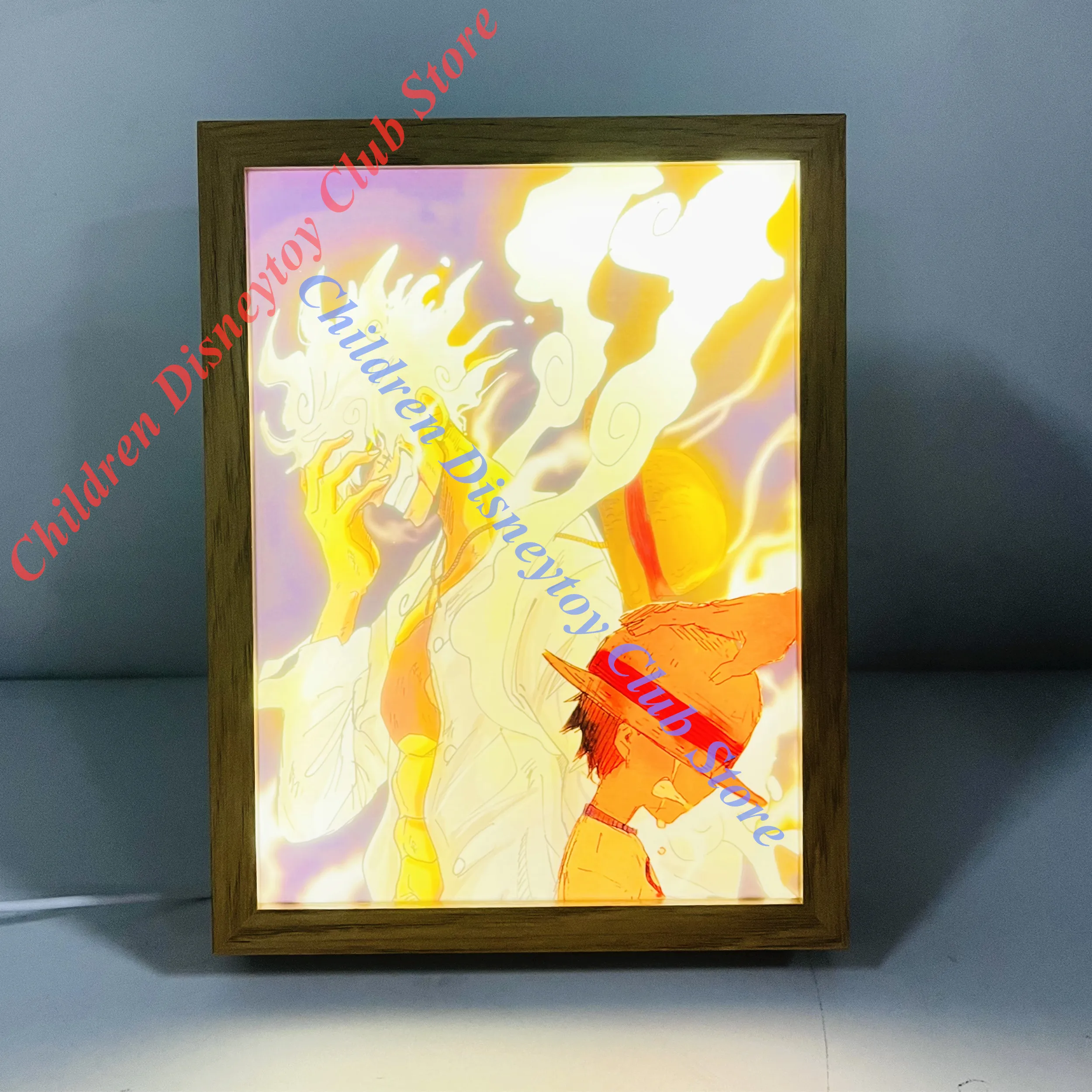 Monkey D. Luffy 3D LED Night Light – One Piece Nika Frame Stereoscopic ...