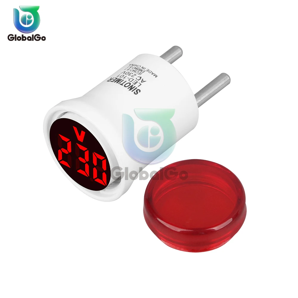 EU-Plug-AC-50-500V-LED-Digital-Voltmeter-30mm-Round-Mini-Voltage-Meter ...