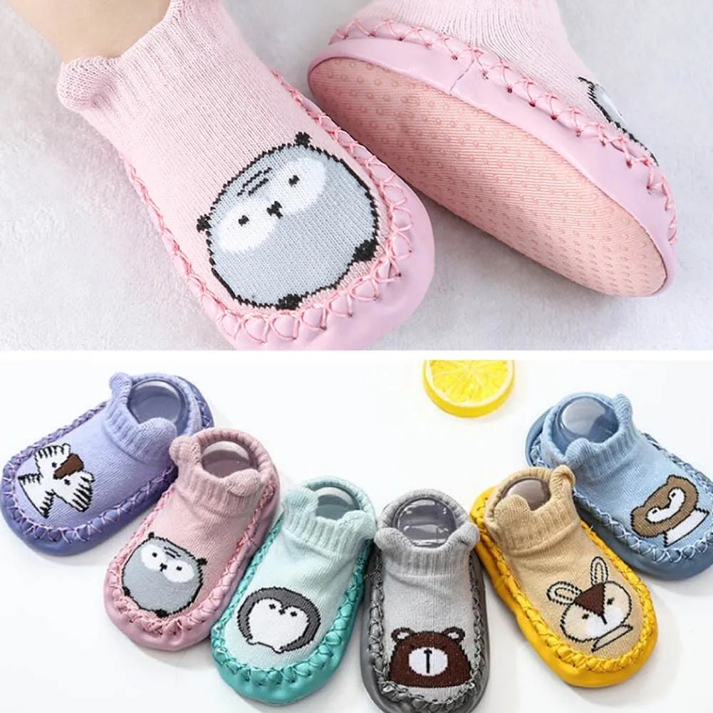 Newborn-Baby-Socks-with-Rubber-Soles-Infant-Baby-Girls-Boys-Autumn ...