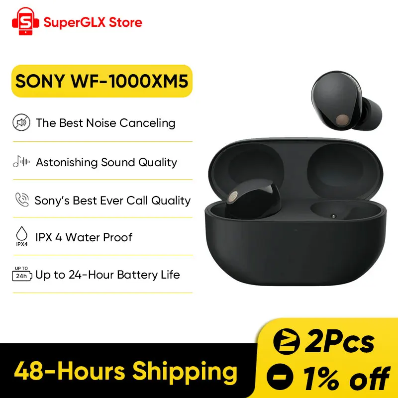 New SONY WF-1000XM5 Truly Wireless Noise Canceling Earbuds Up to 24 ...