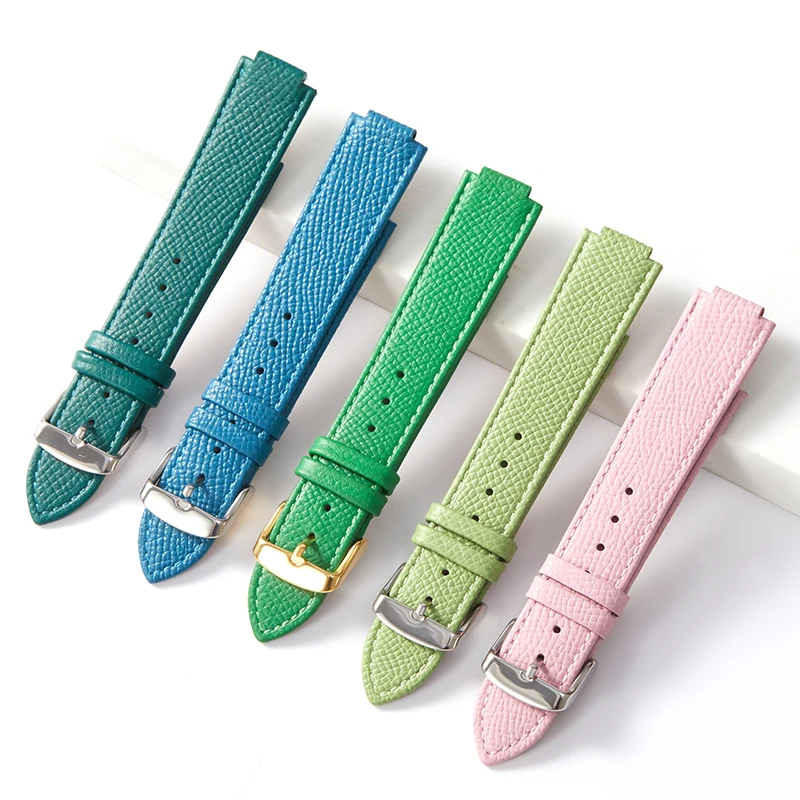 Genuine-leather-strap-Convex-watch-strap-for-men-and-women-is-replaced ...