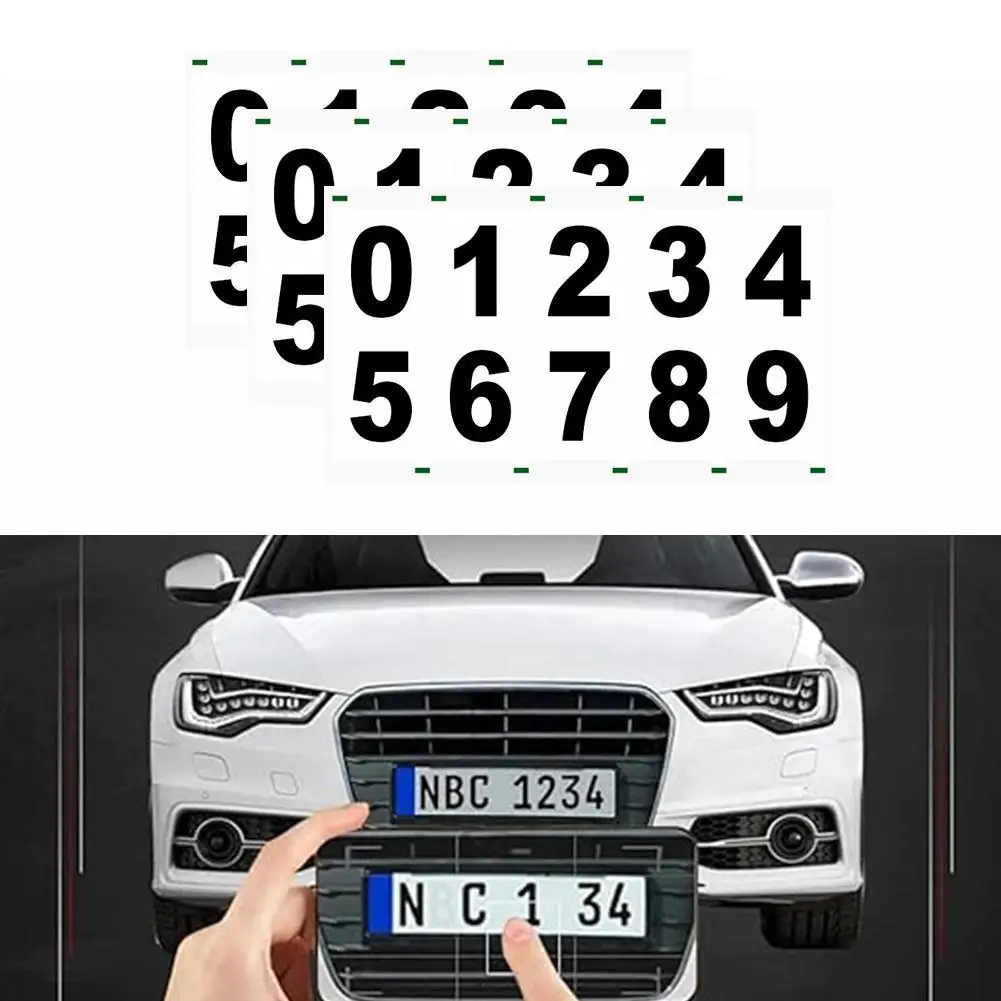 3pcs-Nanofilm-License-Plate-Sticker-Reflective-License-Plate-Number ...