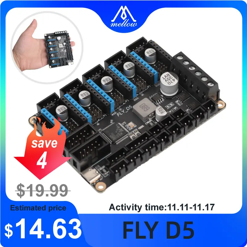 Mellow-5-Axis-Fly-D5-V1-0-Board-Placa-de-controle-de-32Bit-Klipper ...