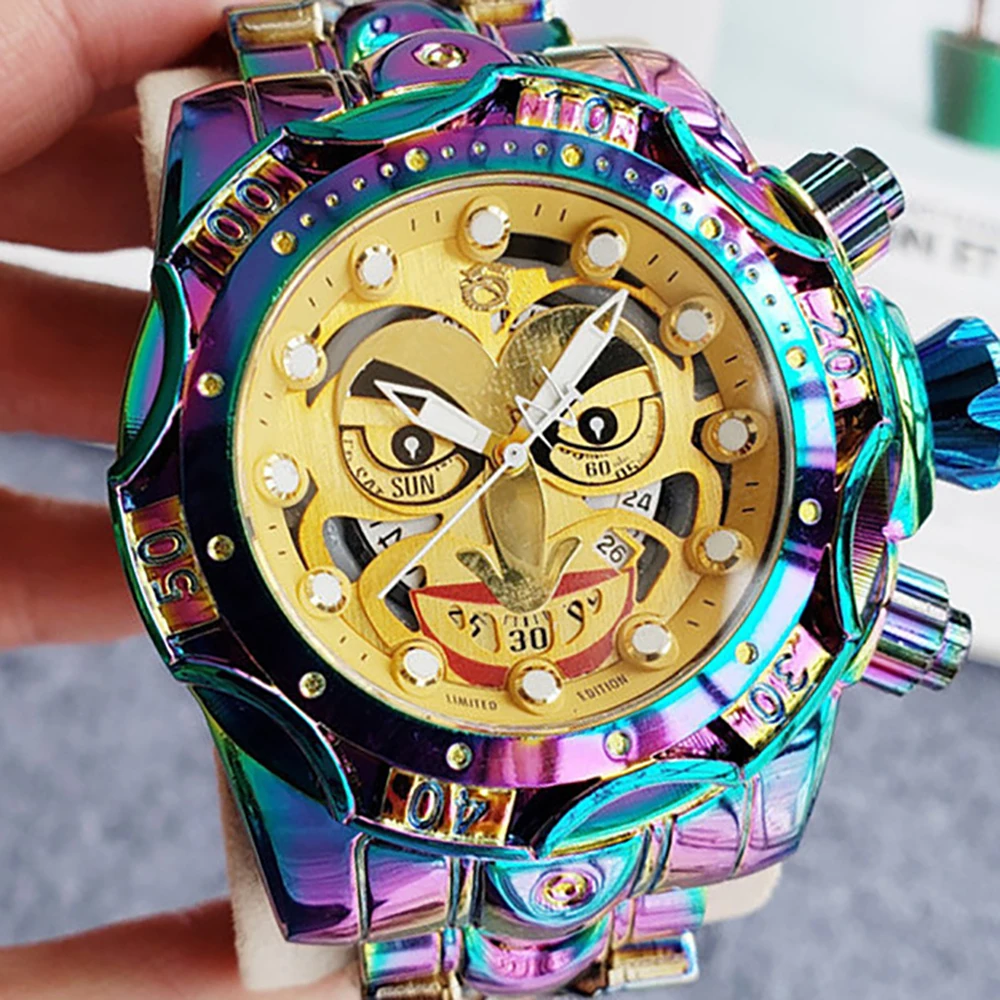 AAA-Joker-Colorful-Look-Invincible-Luxury-Watch-For-Men-Luminous ...