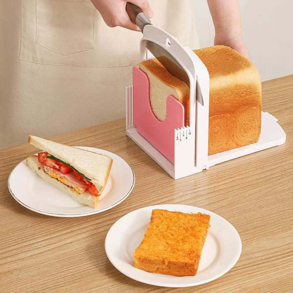 Baking Supplies Manual Toast Slicer Adjustable Thickness Space-saving ...