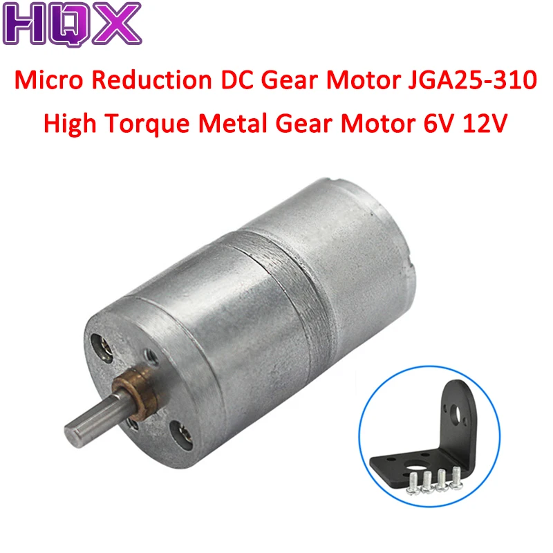 JGA25-310-Miniature-Geared-Motor-DC-Motor-6V-12V-Electric-gear-Motor ...