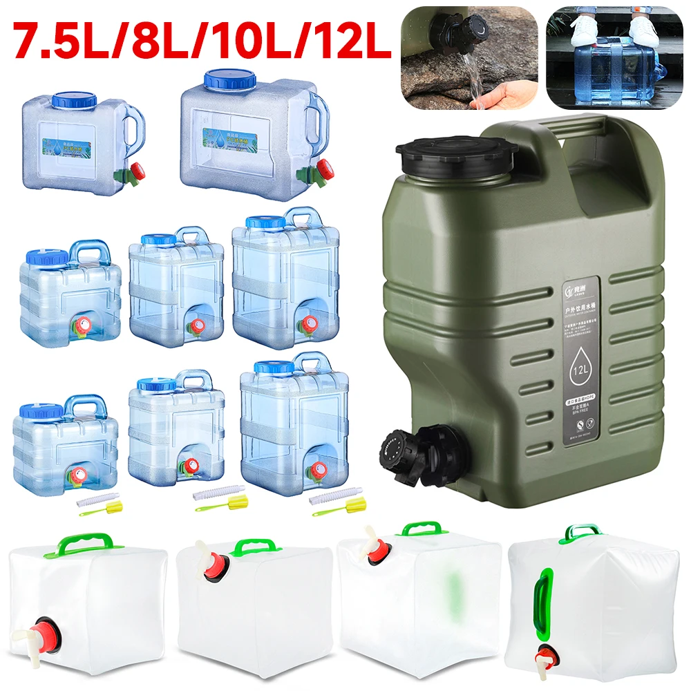 Camping-Water-Container-Bucket-Portable-Outdoor-Water-Bucket-Water-Bag ...