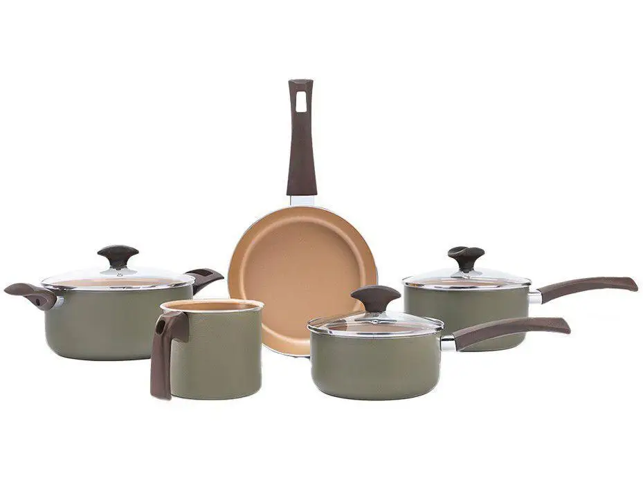 Green Aluminum Brinox Cookware Set 5 Pieces - AliExpress 15