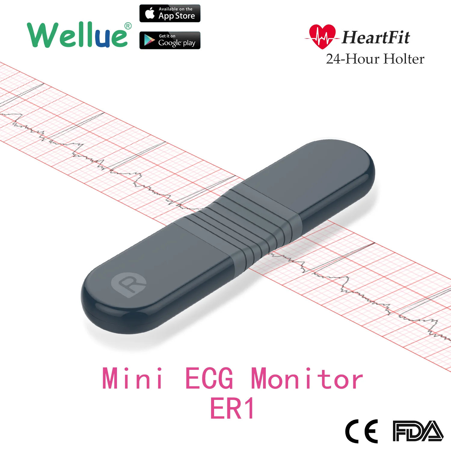Wellue-Mini-ECG-Monitor-Professional-Holter-Recorder-with-AI-ECG ...