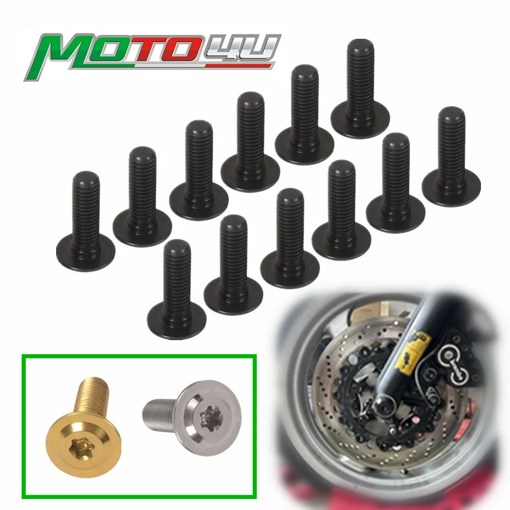 12PCS-For-BMW-K100-K75-Front-Disc-Brake-Screws-Titanium-Brake-Disc ...