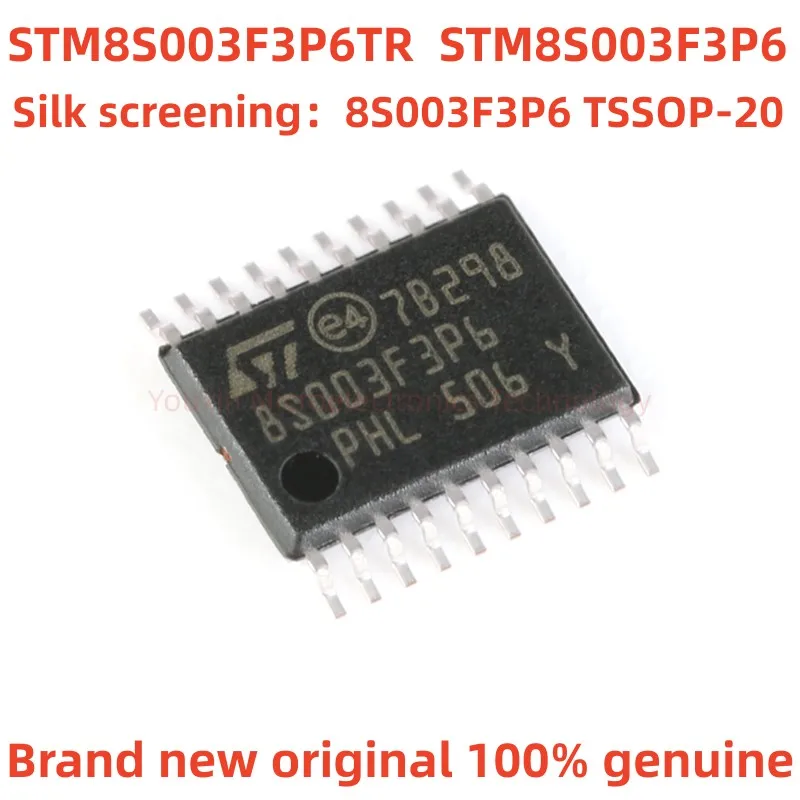 Genuine-STM8S003F3P6TR-STM8S003F3P6-8S003F3P6T-SSOP-20-16MHz-8KB-flash-memory-8-bit ...