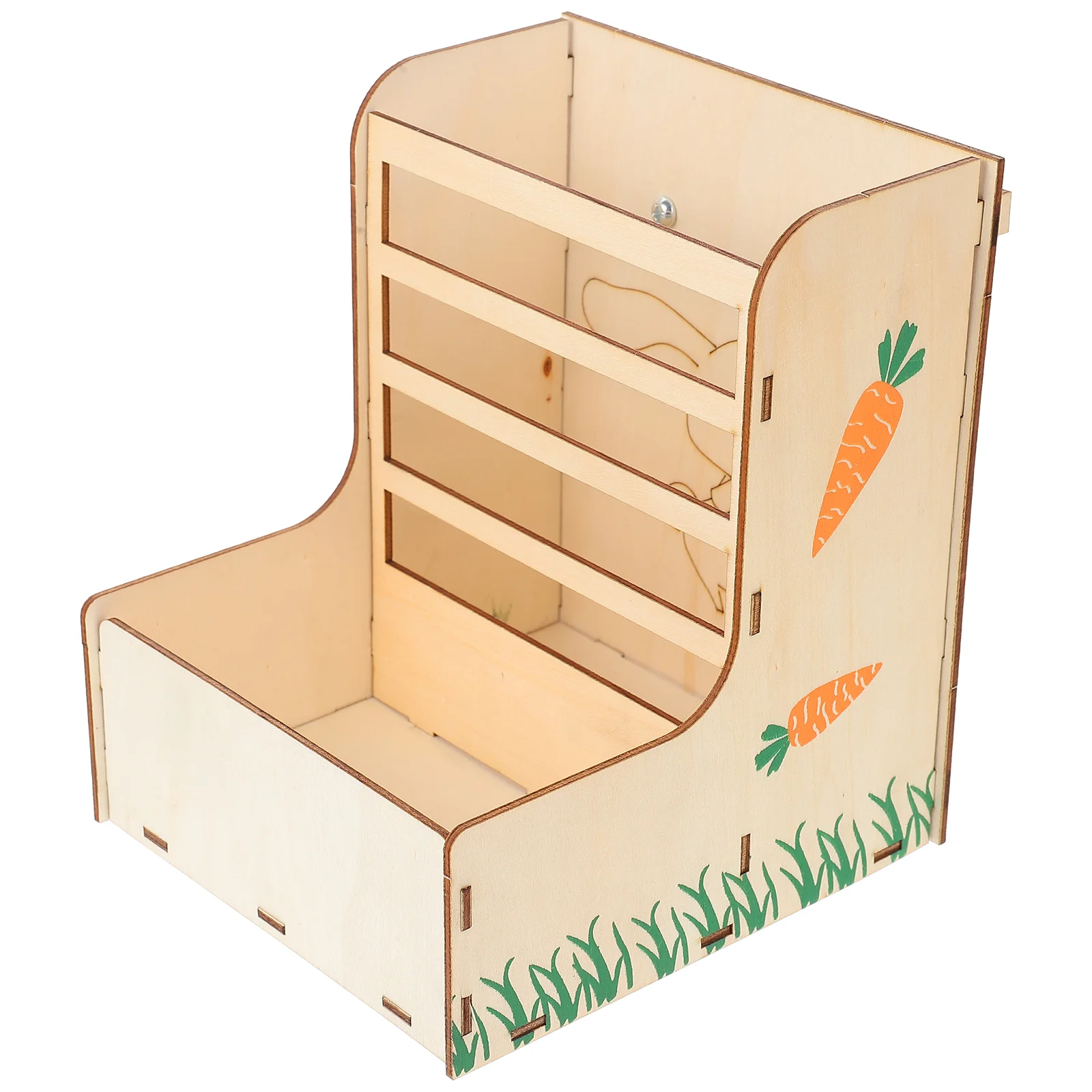 Suporte-de-madeira-para-Rabbit-Grass-Hay-Feeding-Rack-Cage-Tool-Frame ...