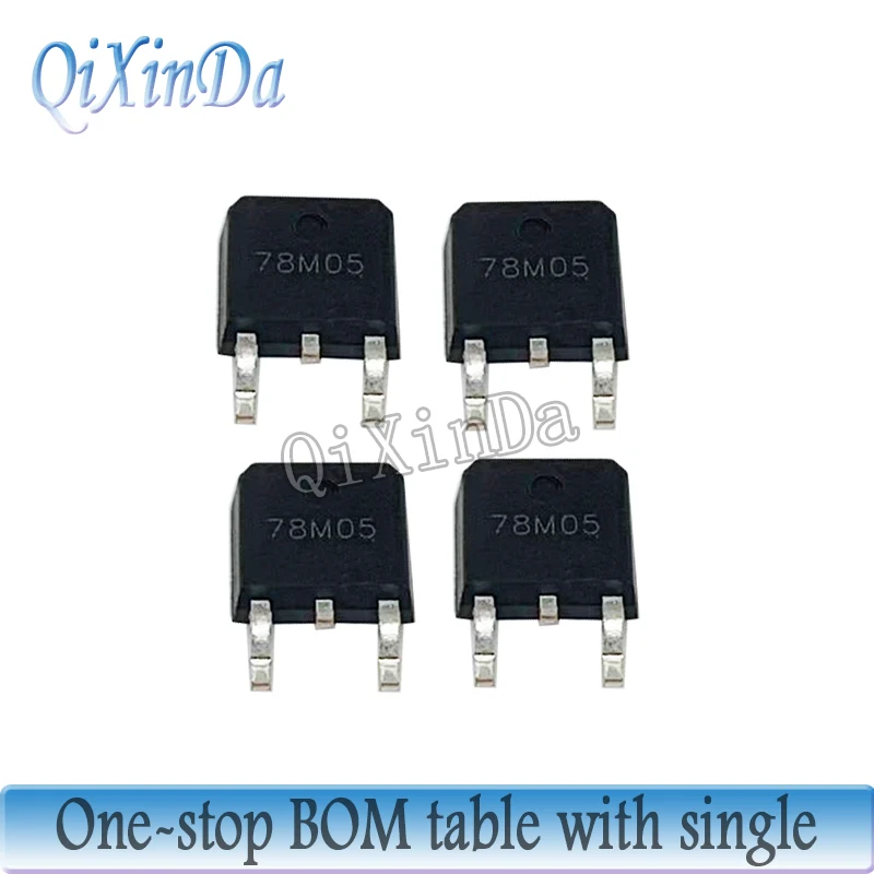 20PCS/100PCS SMD 78M05 TO-252 7805 500mA 5V NEW Three-terminal voltage ...