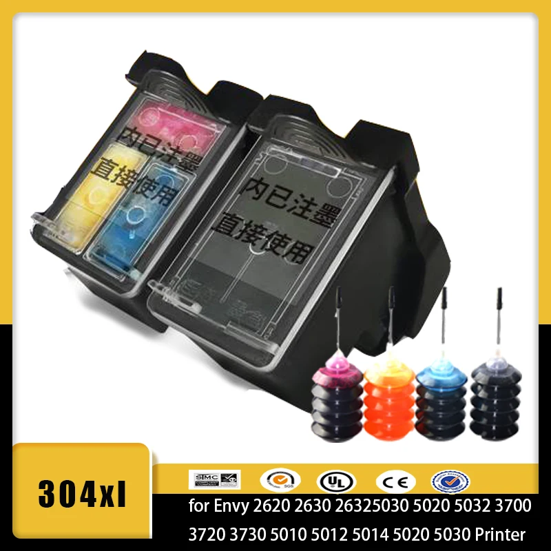 304XL-Compatible-for-HP-304-Ink-Cartridge-Envy-2620-2630-2632-5030-5020 ...
