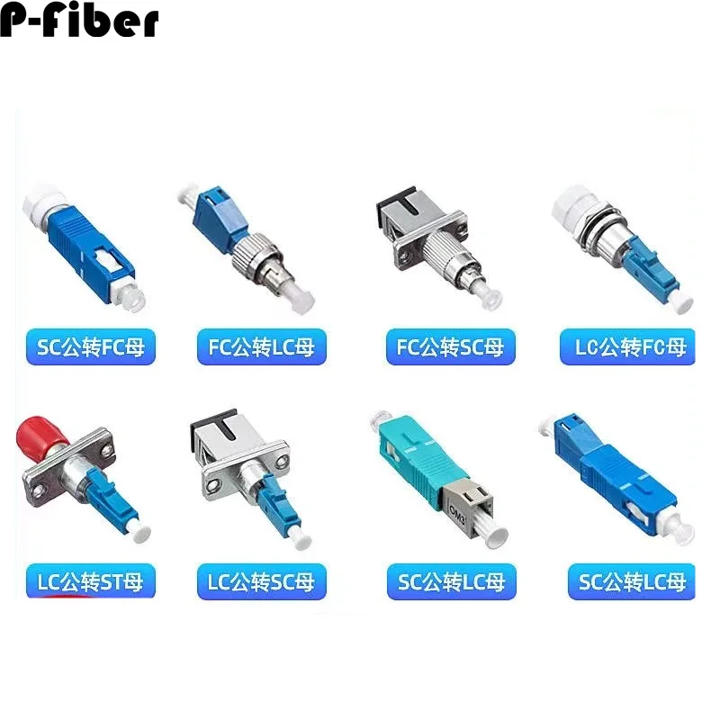 St-lc Sc-fc Optical Fiber Flange Coupler Female Male Fc-st Lc-st Metal ...