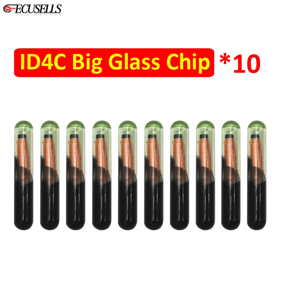 Ecusells 10Pcs/Lot ID4C Big Glass Chip ( After Market ) ID 4C Car Key ...