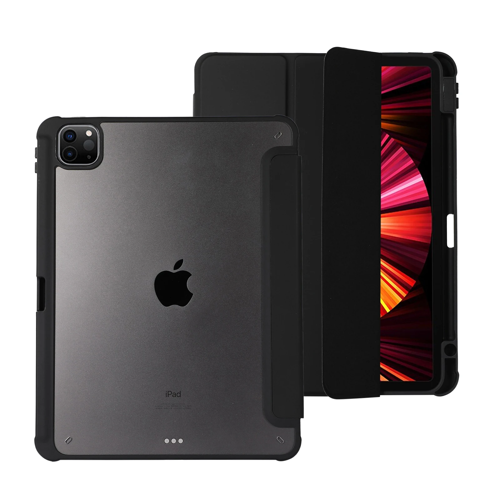 Premium-Acrylic-Tablet-Protective-Case-with-Stand-and-Stylus-Slot ...