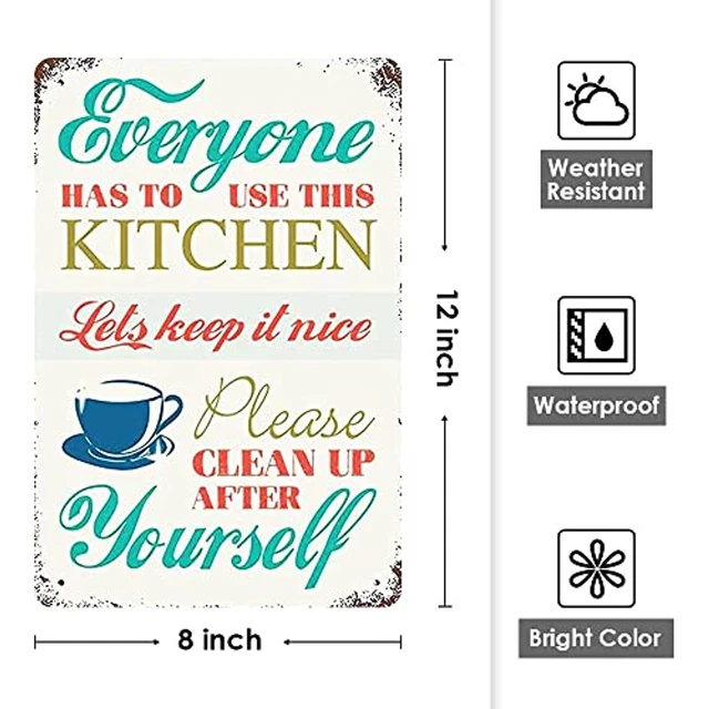 Please Clean Up After Yourself Kitchen Sign