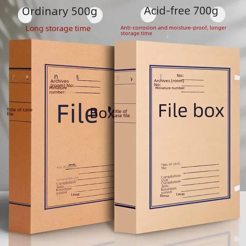 Thickened-A4-Kraft-Paper-File-Storage-Box-Document-Folder-Organizer-20 ...