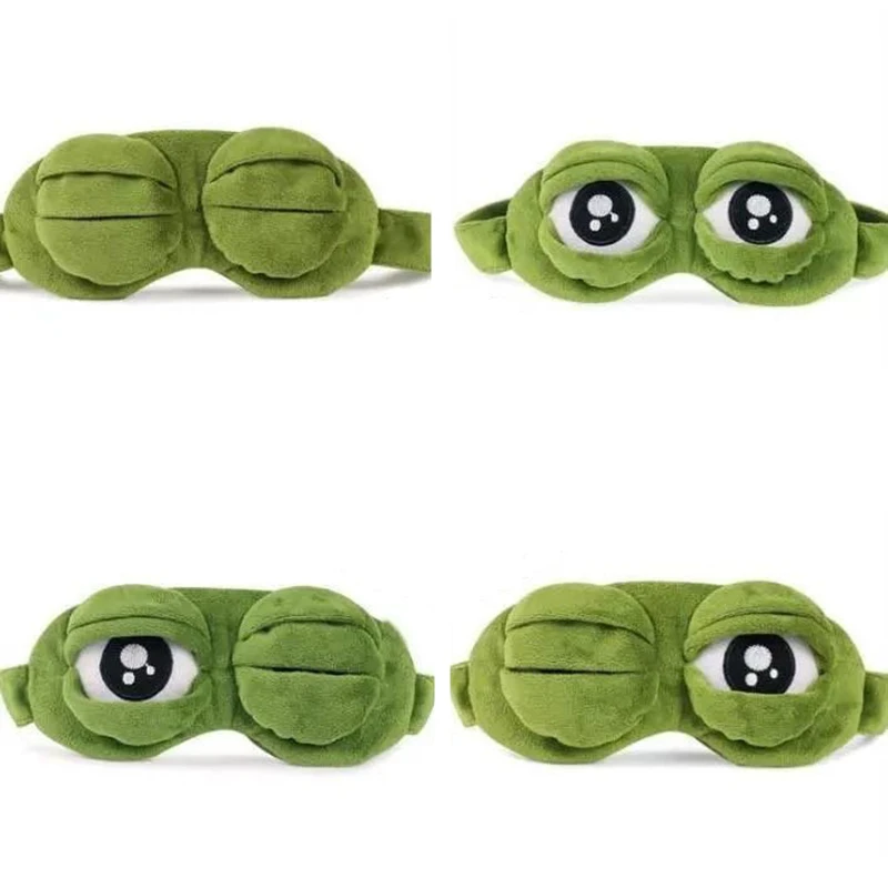 Sad Frog Sleep Mask Eyeshade Plush Eye Cover Travel Relax Gift ...