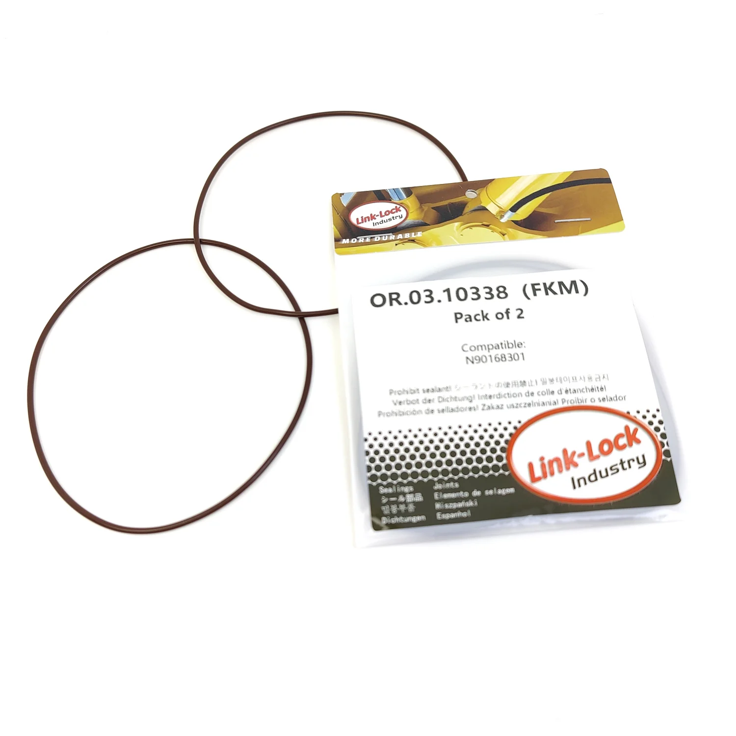 LINK-LOCK 2PCS OR.03.10338 FKM Viton Sealing O-Ring Kit of Cylinder ...