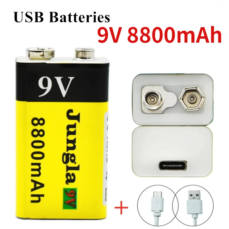 9V-8800mah-Li-ion-Rechargeable-Battery-Micro-USB-Battery-9V-Multimeter ...
