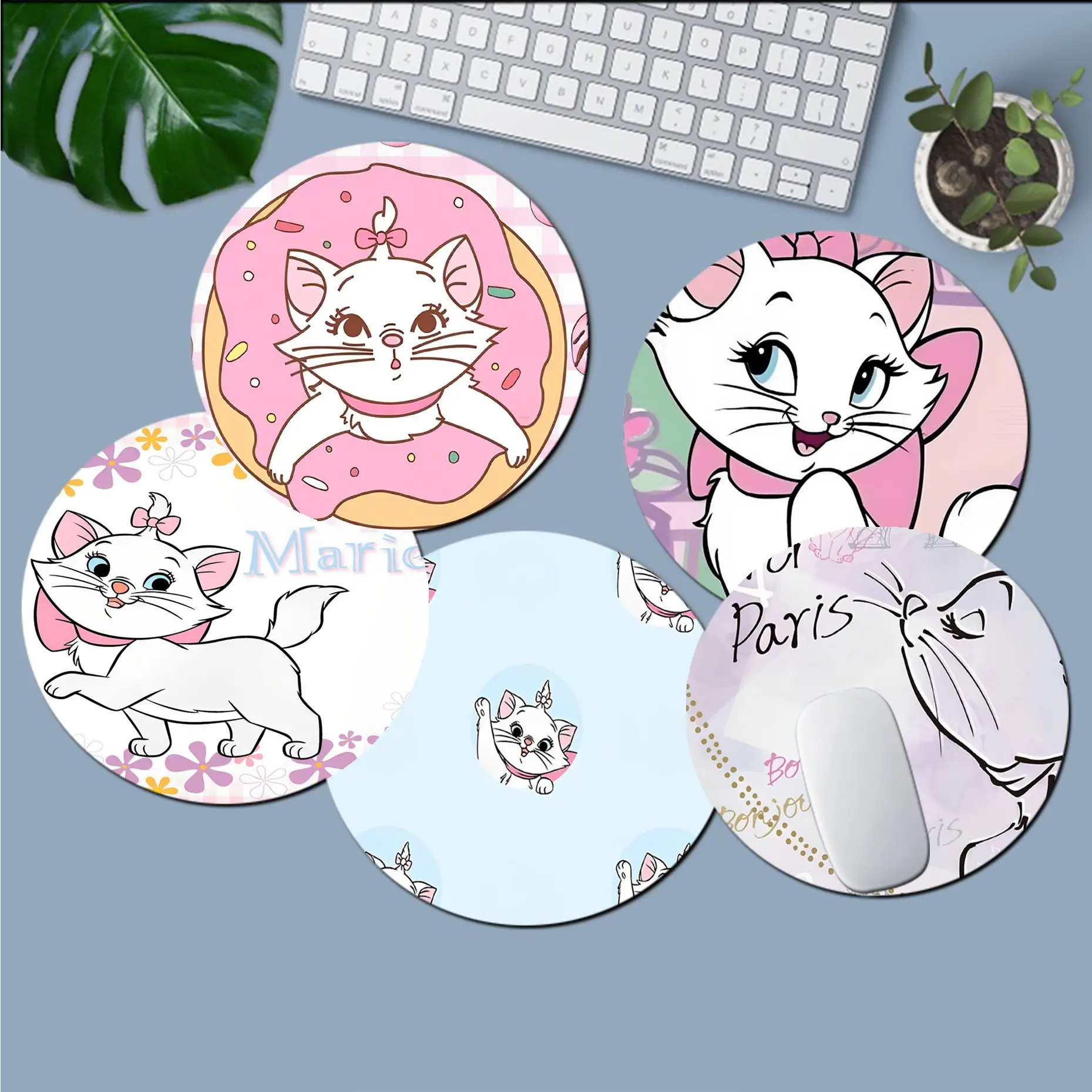 Disney-Marie-Cat-Round-Custom-Skin-Cartoon-Anime-Gaming-Mouse-Pad ...