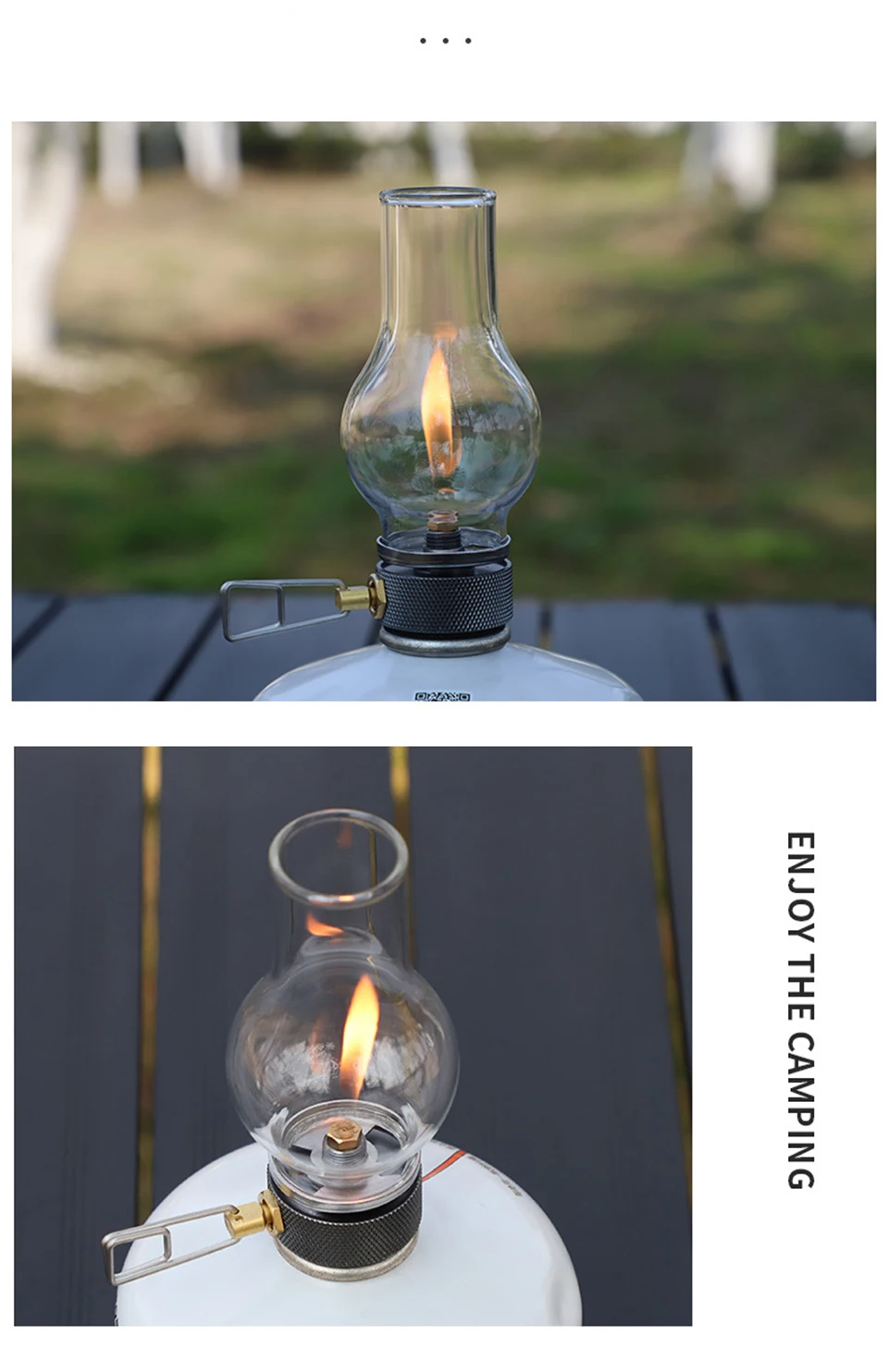 D5 Portable Camping Gas Candle Lamp Light Compact Butane Gas Light ...