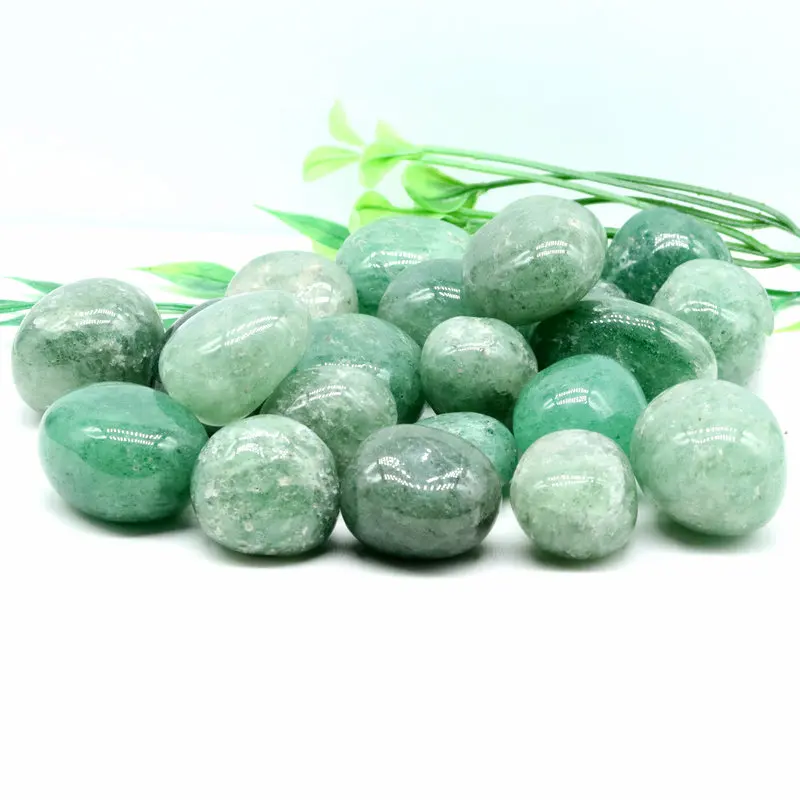 Natural-Polished-Green-Strawberry-Quartz-Gemstones-Tumbled-Gemstones ...