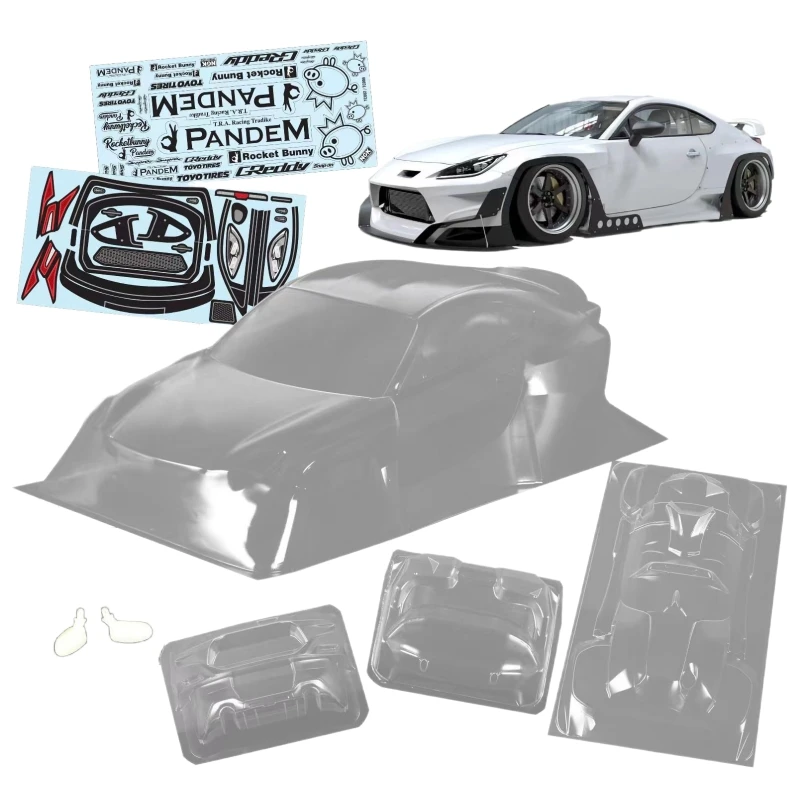 TC286-1-10-Toyot-GR86-Pandem-Clear-Shell-Body-With-Lamp-Cup-Color ...