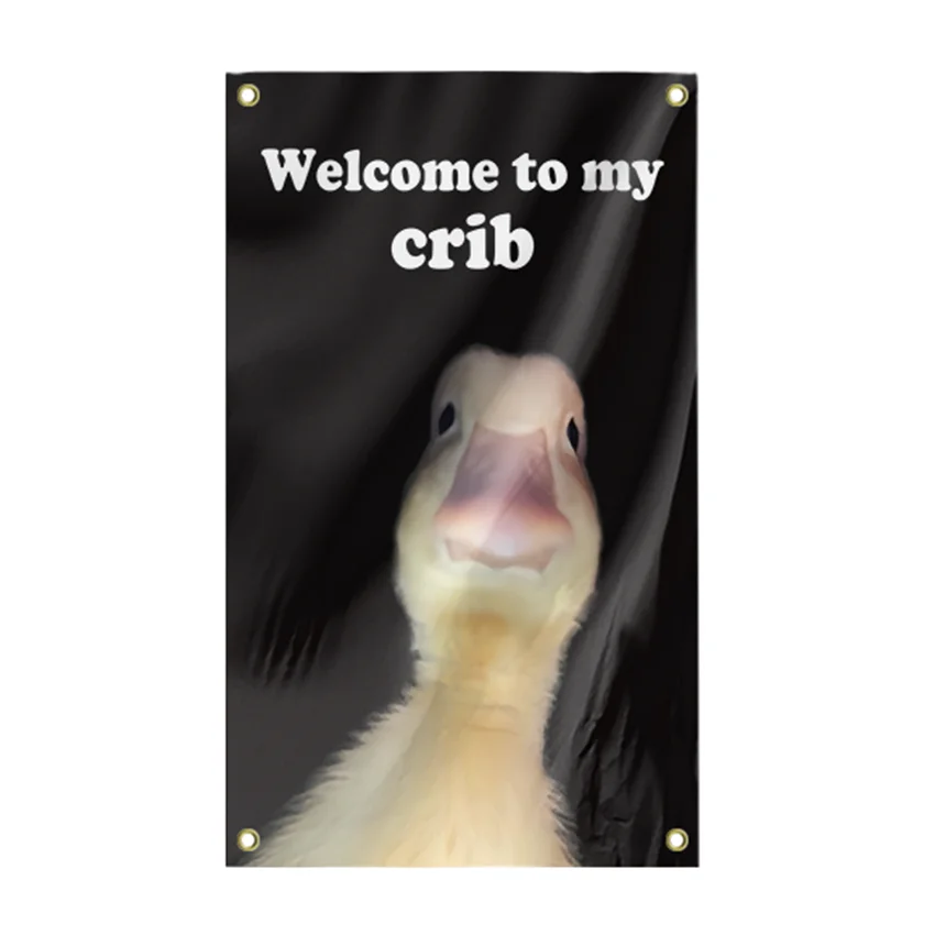 Welcome-to-My-Crib-Flag-Funny-Poster-Meme-Banners-2x3-FT-Man-Cave ...
