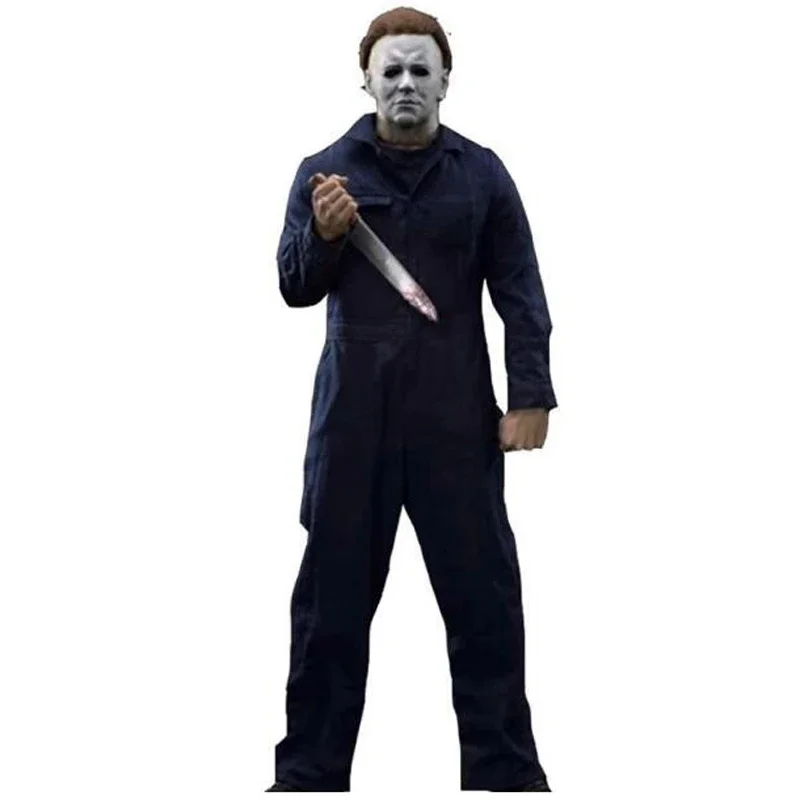 Michael-Myers-Costume-Horror-Killer-Blue-Work-Clothes-Comfort-Cosplay ...