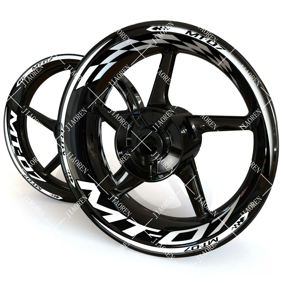 Vinyl Yamaha MT07 Wheel Sticker MT 07 Logo Motorcycle Rim Decal Set ...