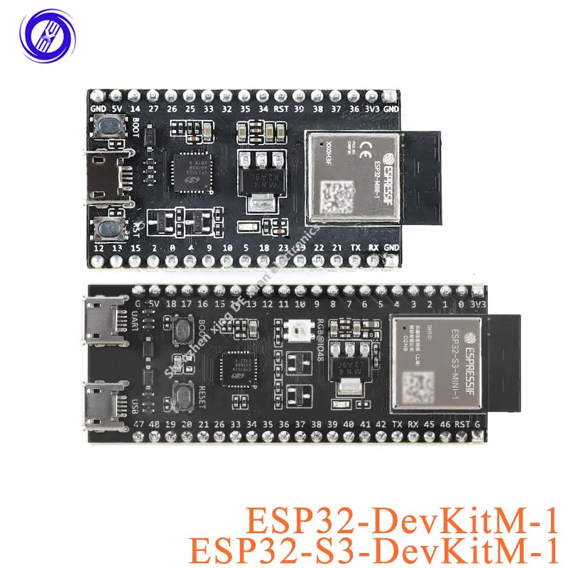 ESP32 DevKitM ESP32 S3 DevKitM 1 مجلس التنمية وحدة ESP32 ESP32 S3 MINI 1 واي فاي وحدة MCU ...