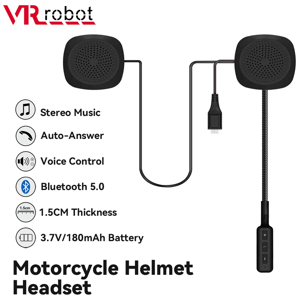 VR Robot Waterproof Bluetooth Helmet Headset Motorcycle Wireless ...