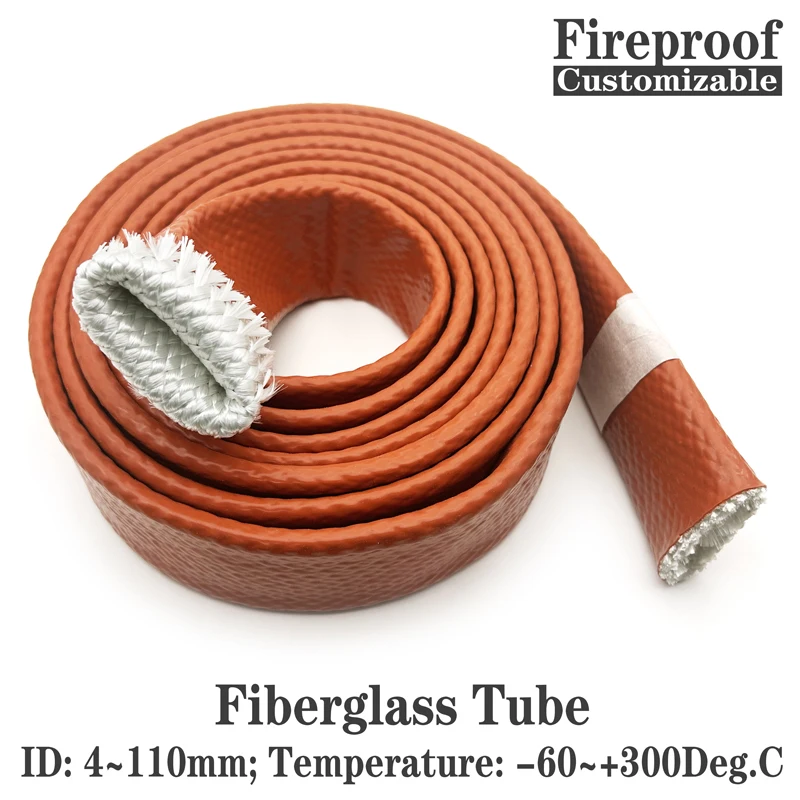 High-Temperature-Resistant-Fiberglass-Tube-Silicone-Resin-Coated-Glass ...
