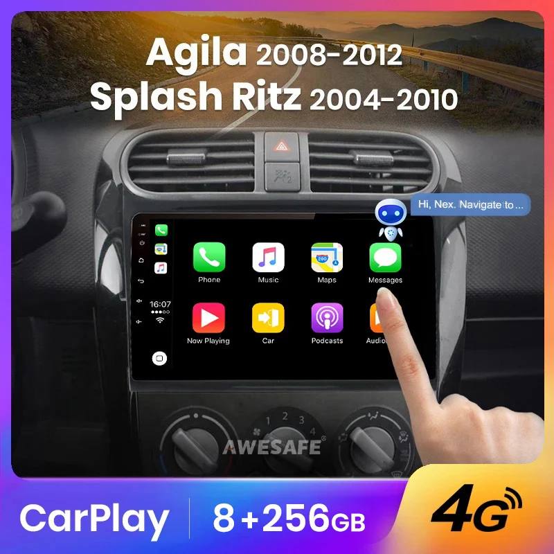 AWESAFE-PX9-Android-Auto-Radio-For-SUZUKI-Splash-Ritz-2004-2010-For ...